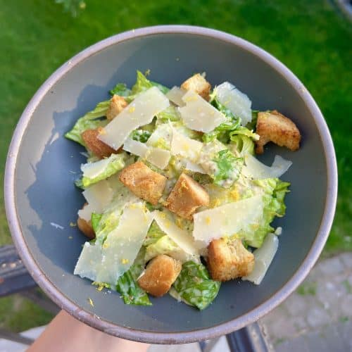 Caesar Salad with Garlic Croutons - A Classic done RIGHT - Alessandra ...
