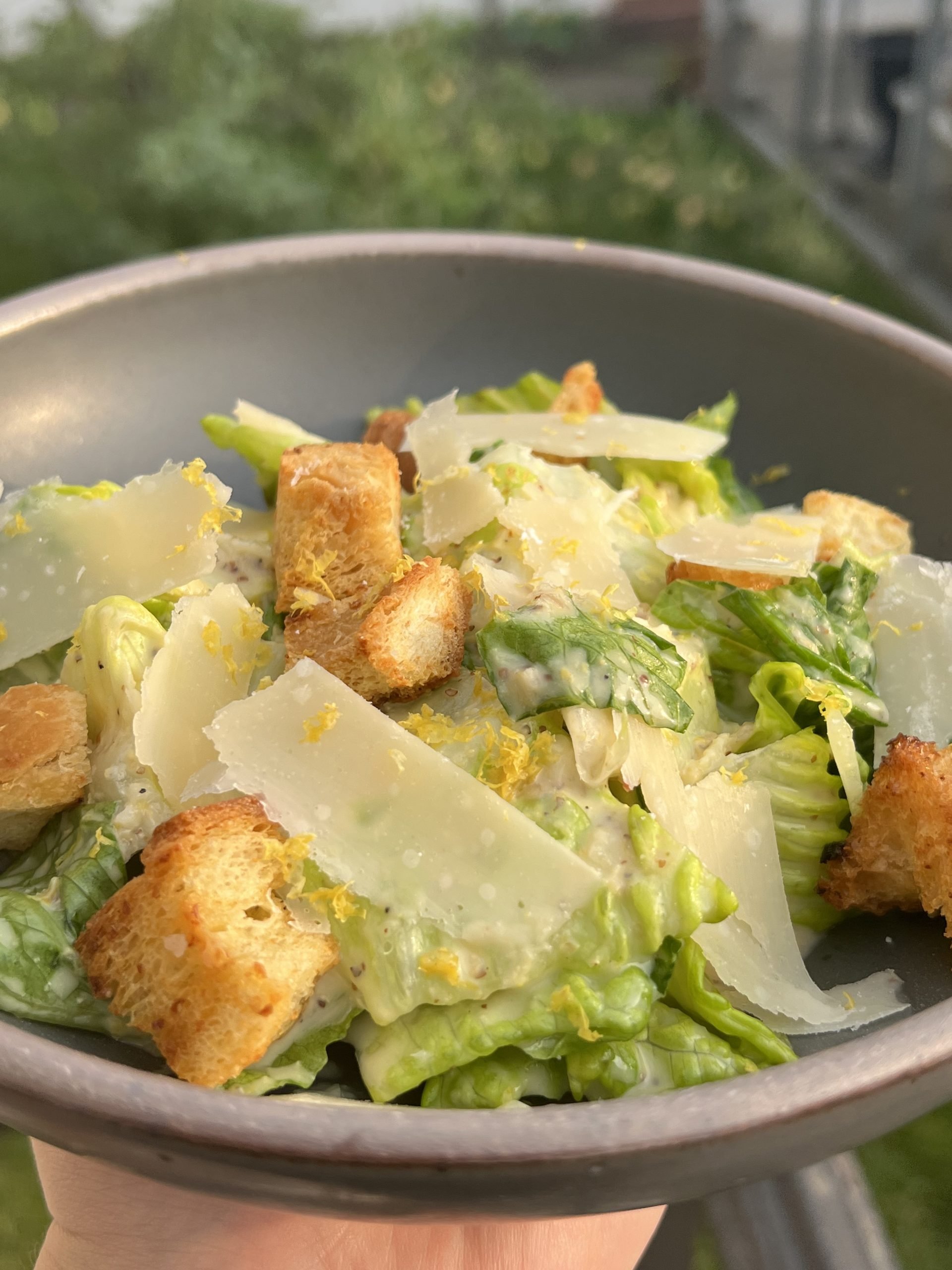 Caesar Salad with Garlic Croutons – A Classic done RIGHT - Alessandra ...