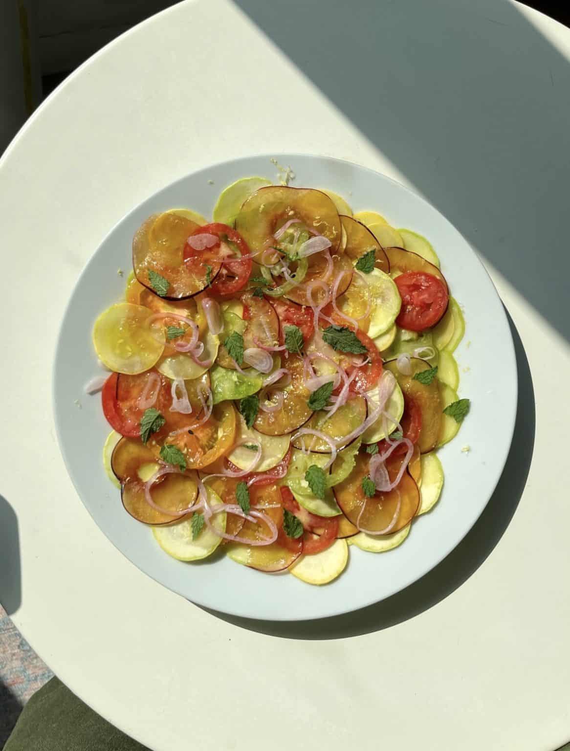How to: Summer Vegetable Carpaccio - Alessandra Ciuffo